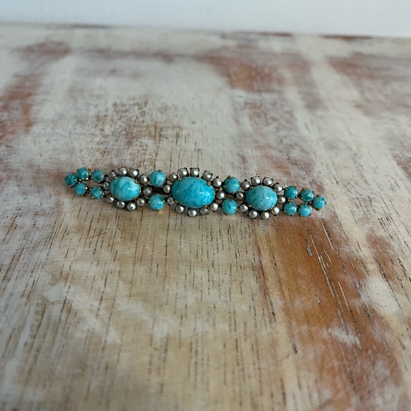 Jewelry | Vintage Western Germany Turquoise Brooch | Poshmark